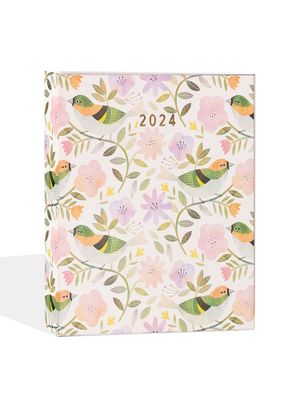 Buy Happywagon 2024 Romantic Birds Wiro Wrap Planner Online