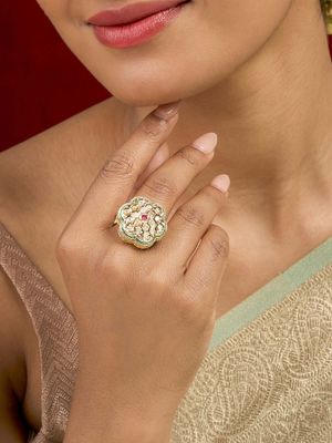 Buy Teejh Trinika Pink Ring Online