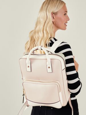 Buy Accessorize London Women Pink Colorblock Backpack Online