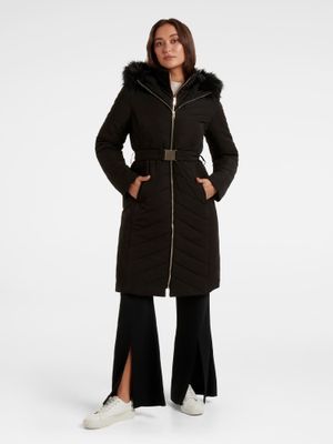 Buy Forever New Pia Longline Quilted Puffer Jacket (Set of 2) Online