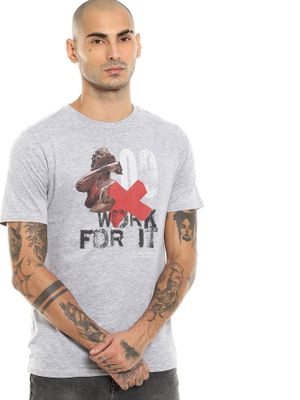Colt T-Shirts : Buy Colt Men Grey Ribbed Neck Graphic Print T-Shirt ...