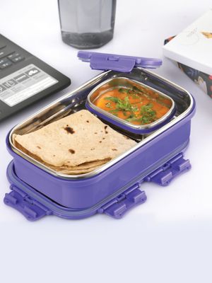 Buy CELLO Thermo Click Stainless Steel Big Lunch Box, 975 ml with Inner ...