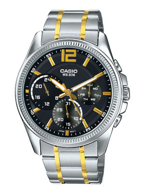 Buy Casio A1663 Enticer Men Multi-Dial (MTP-E305HSG-1AVIF) Analog Watch ...