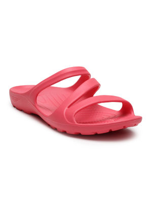 Buy Red Tape Neon Coral Sliders Online