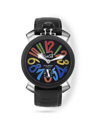 Buy GaGa MILANO Black Dial Mechanical Design Swiss Made Watch For Men ...