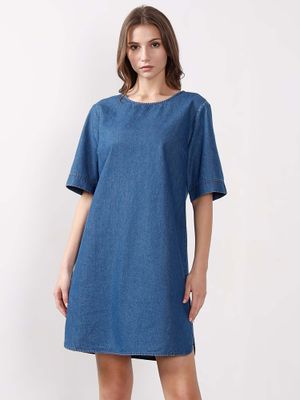 Buy VERO MODA Blue Denim Dress (XS) Online