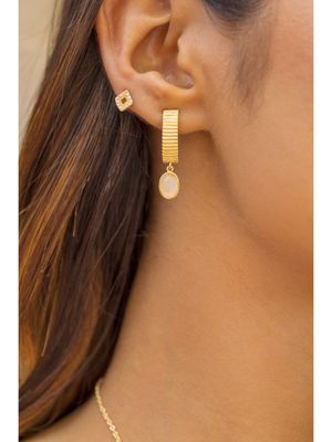 Buy Perfectly Average Diamond Shape Studs Earring | 18K Gold Plated Women Jewellery Online