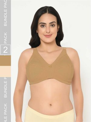 Buy Curvy Love Plus Size Full Coverage Everyday Bra (Pack of 2) (38C) Online