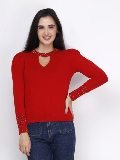 Buy Stylish Red Sweaters For Women Collection At Best Prices Online