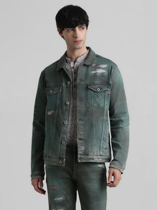 Buy Stylish Green Denim Jackets Collection At Best Prices Online