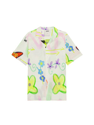Buy OAS Flower Shop Viscose Shirt (S) Online