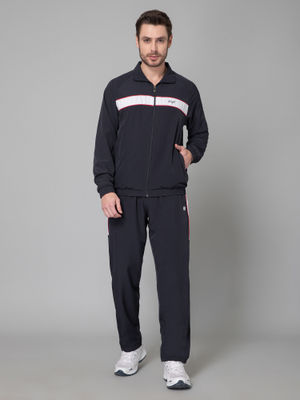 Buy TURNFIT Men Navy Blue Solid Tracksuit Online
