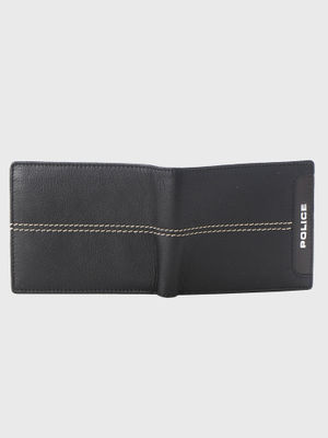 Buy Police Clive Black & Brown Men Bifold Coin Wallet Online