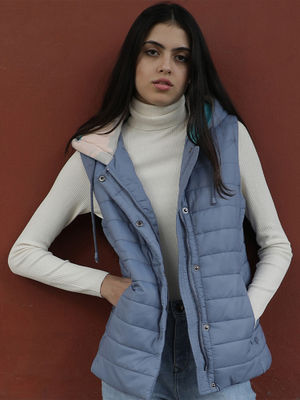 Buy RAREISM Blue Solid-plain Jackets And Coats Online