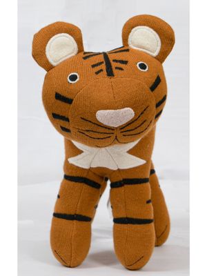 Buy Pomme Knitted Soft Toy Mustard Tiger Online