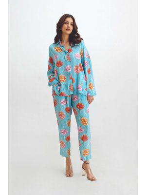 Buy Prose Stories Oversized Co-Ord In Ishaia (Set of 2) (XS) Online