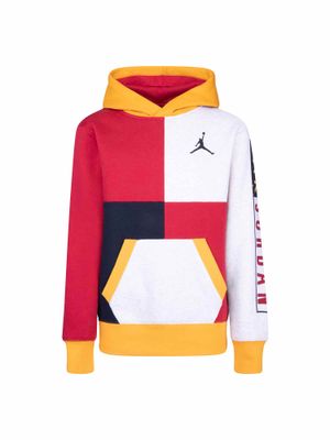 Buy Jordan Boys Red Colorblock Hoodie (10-12 Years) online