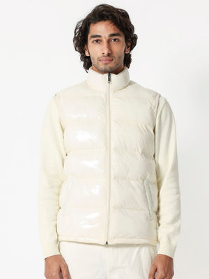 Rare Rabbit Jackets : Buy Rare Rabbit Cover Primary Off White Solid ...