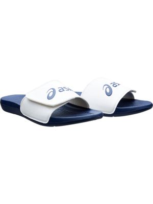Buy ASICS As002 White Unisex Standard Width Sliders Online