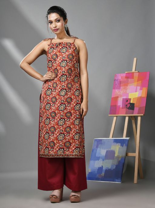 Buy Stylish Shoulder Strap Kurtis Collection At Best Prices Online