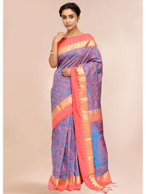ALL SILKS handloom_sarees_women_indianwear : Buy ALL SILKS Pink ...