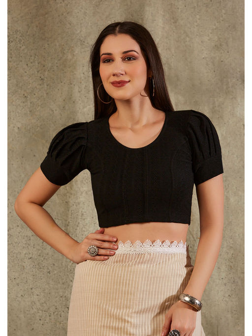 Buy Stylish Puff Sleeves Blouse At Great Prices And Offers