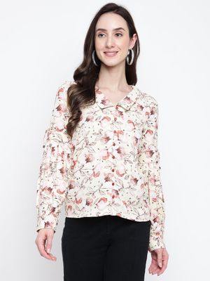 Buy Latin Quarters Multicolour Full Sleeve Printed Polyester Top Online