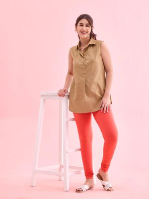 Buy Go Colors Soft Cotton Stretch Churidar For Women | Breathable, Mid ...