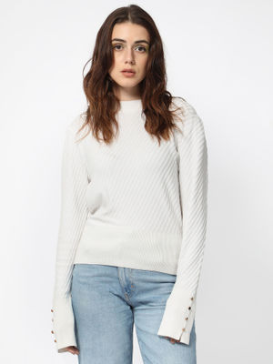 Buy Rareism Fischer White Sweater Online