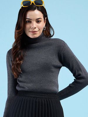 Buy CLAPTON Solid High Neck Skivvy Full Sleeve (M) Online