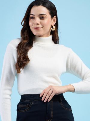 Buy CLAPTON Solid High Neck Skivvy Full Sleeve (M) Online