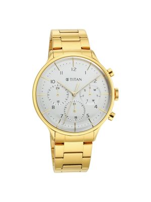 Buy Titan 90102YM01 Silver Dial Multifunction Analog Watch for Men Online