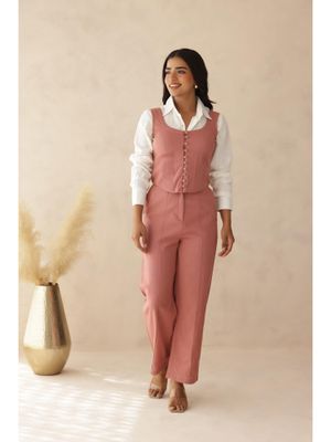 Buy SAJILO Peach Glory Co-Ord (Set of 2) (XS) Online