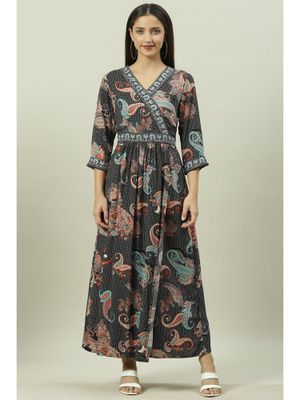 Buy Biba Black Printed Dress Online