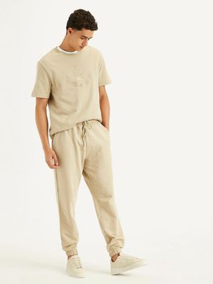 Buy Levi's Mens Beige Regular Fit Joggers (M) Online