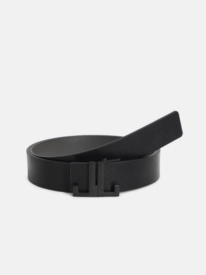 Buy Jack & Jones Black Reversible Leather Belt (S) Online