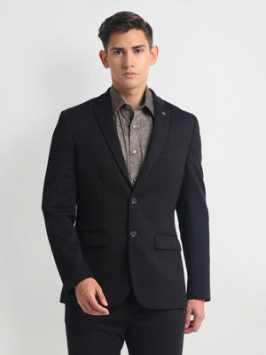 Buy Arrow Zero Calorie Slim Fit Black Blazer Online