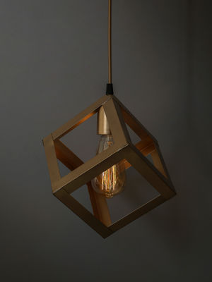 Buy Homesake Edison Hanging Golden Cube 6Inch Online