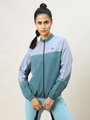 Buy Technosport Green Colorblock Slim Fit Jacket (M) Online