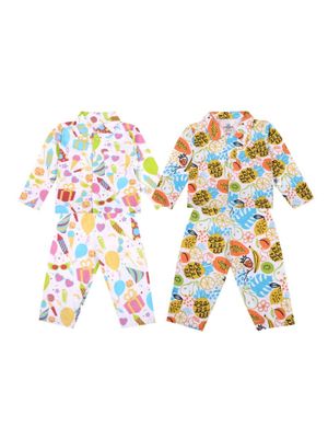 Buy The Mom Store Kids Pyjama Set Combo Of 2 - Pyjama Party & Sweet ...