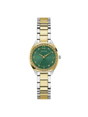 Buy Guess Women Charlotte Green Round Dial Analog Watch - GW0767L4 (M ...