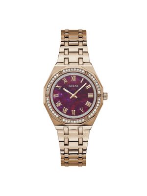 Buy Guess Women Desire Purple Round Dial Analog Watch - GW0770L3 (M) Online