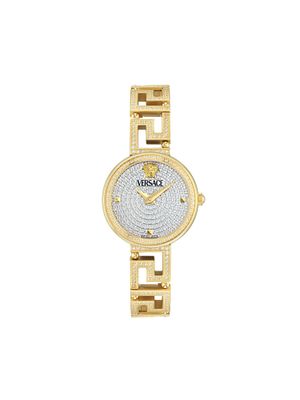 Buy Versace Women Greca Goddess Grey Round Dial Analog Watch ...