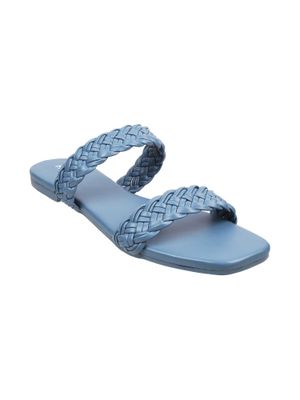 Mochi Flats : Buy Mochi Braided Light-blue Flats Online | Nykaa Fashion