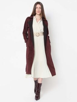 Buy VERO MODA Black Long Suede Coat (Set of 2) (XS) Online