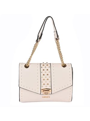 Buy Lancetti Luxe Sojourn Off-White Soft One Size Flap Bag Online