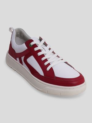 Buy Kickers Allcore White-Red-Red Sneakers (EU 40) Online
