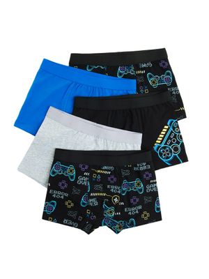 Buy COOL CLUB Plain and Graphic Print Boxers (Pack of 5) Online
