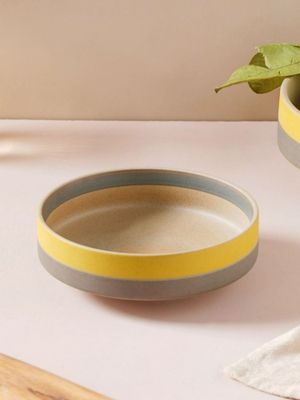 Buy Nestasia Beige Yellow & Grey Food-Safe Ceramic Bowl for Fruits ...