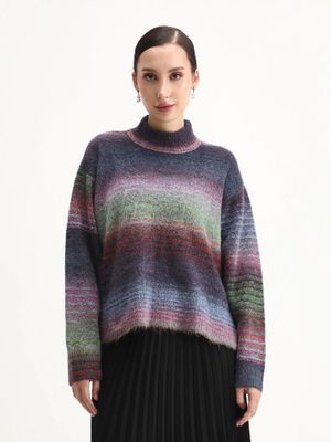 Buy RAREISM Ombre High Neck Sweater (XXS) Online